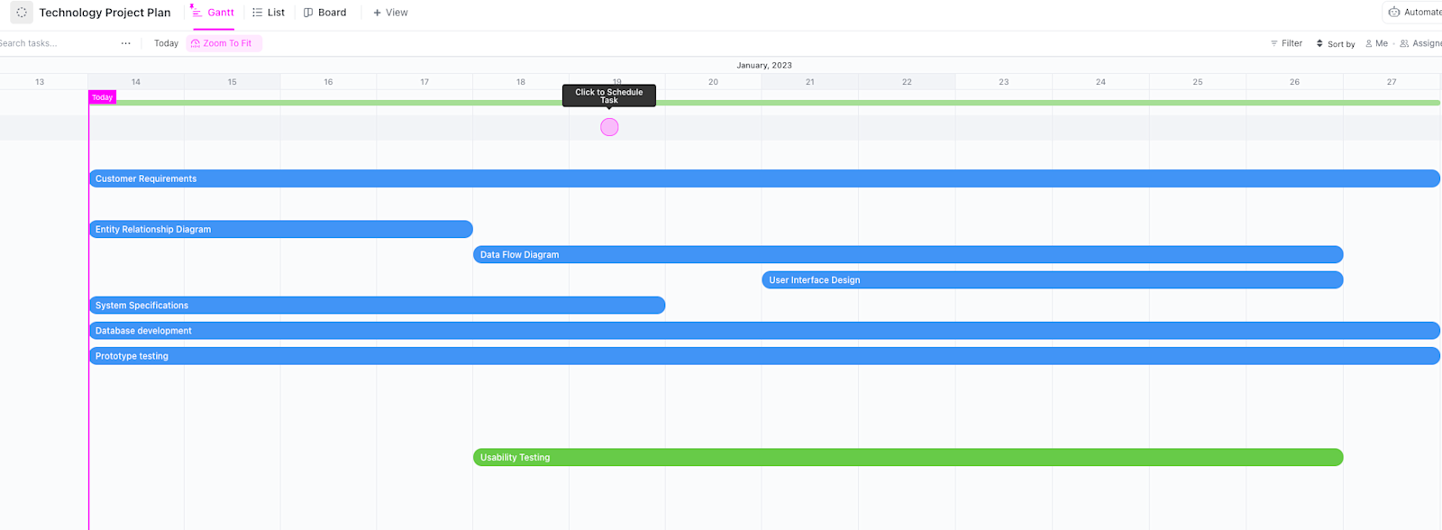 Gantt Chart Templates for IT Departments