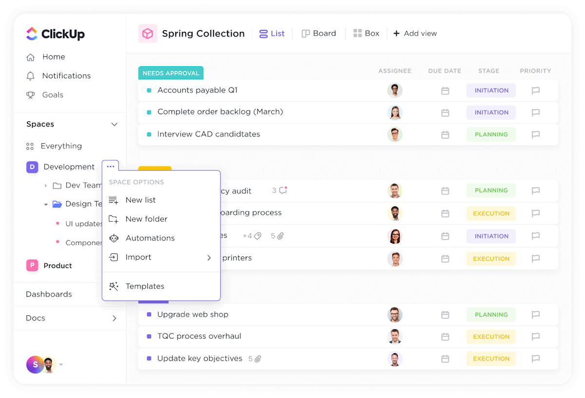 Startup Project Management Software by ClickUp™