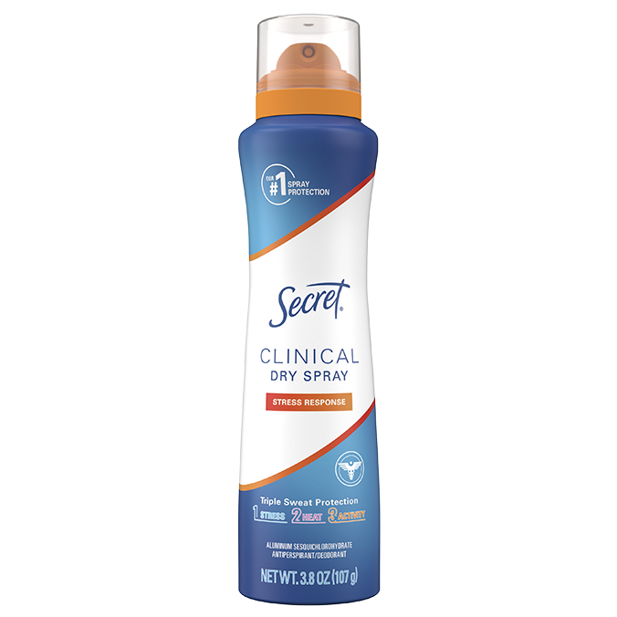 Clinical Strength Dry Spray - Stress Response | Secret
