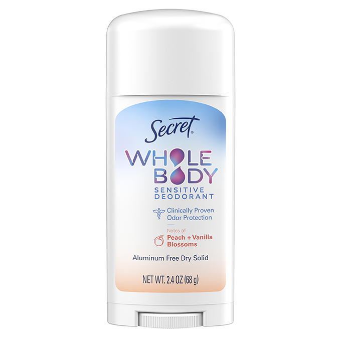 Whole Body Stick Aluminum Free Deodorant for Women Peach & Vanilla | Secret