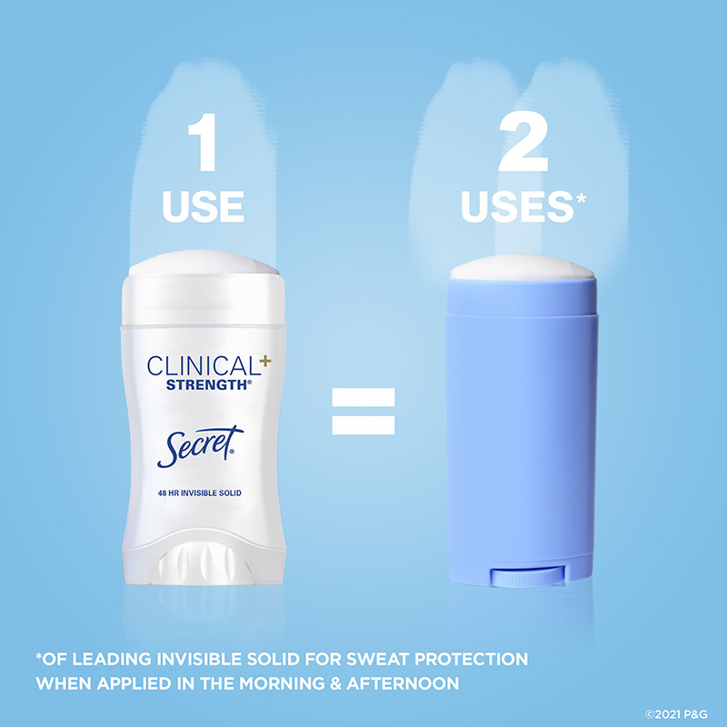 Clinical Strength Invisible Solid Deodorant Powder Protection | Secret