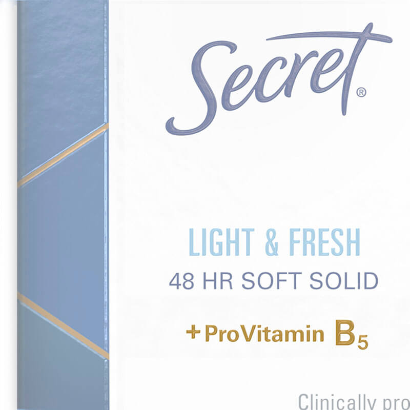 Clinical Strength Soft Solid Deodorant Light and Fresh | Secret