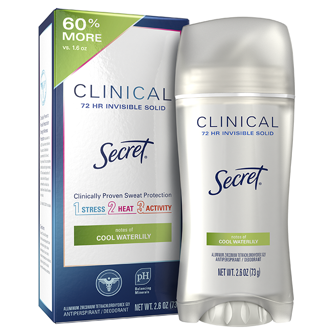 Clinical Strength Invisible Solid Deodorant Waterlily | Secret