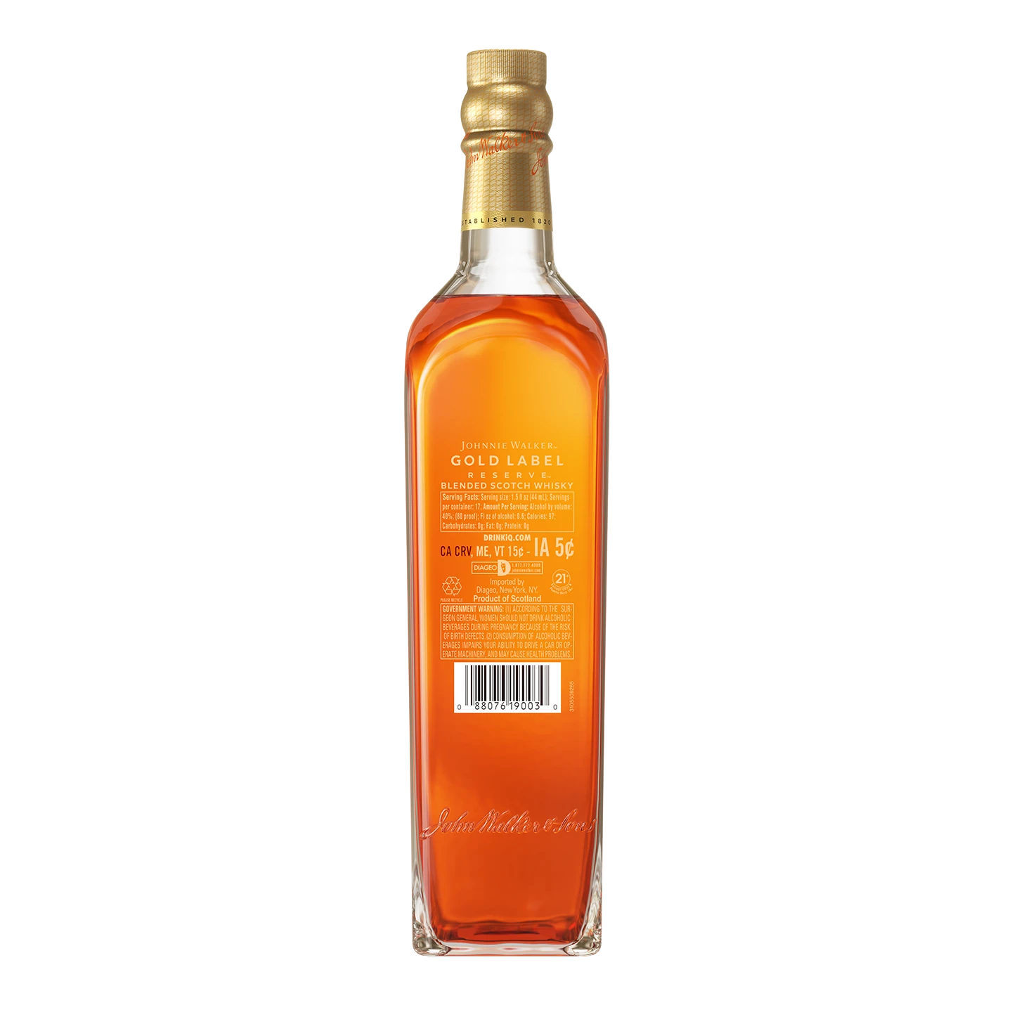 Whisky escocés Gold Label Reserve | Johnnie Walker PE