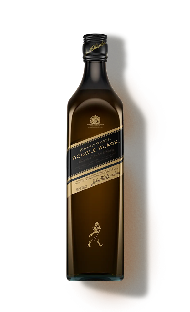 Black Label Johnnie Walker 12 Year Old Black Label Cradle Blended