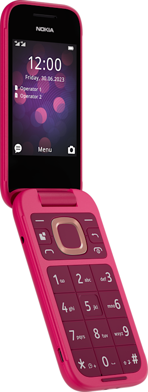 Nokia 2660 Flip phone with big buttons and big screen