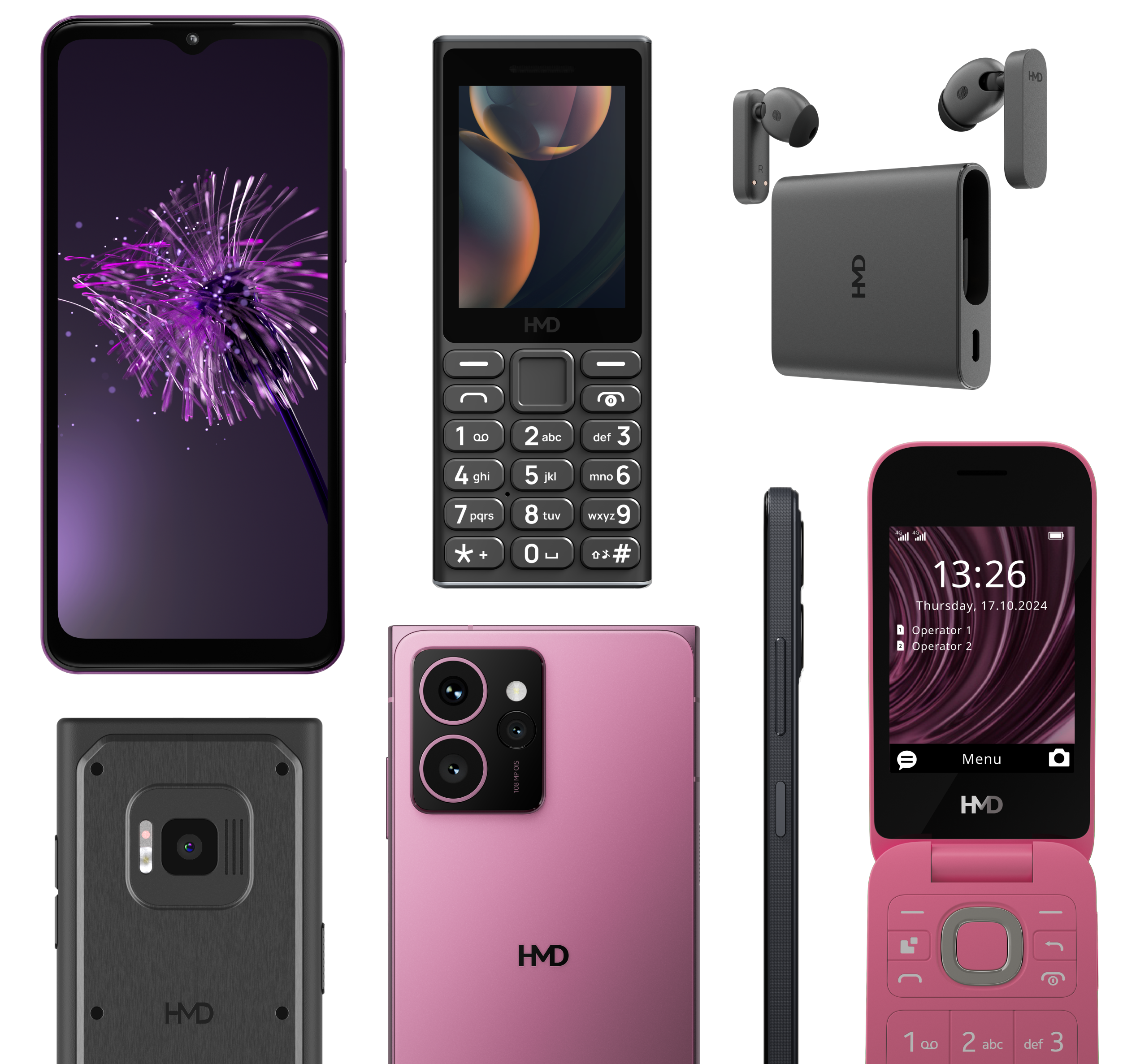 We're HMD, makers of Android™ smartphones and feature phones.