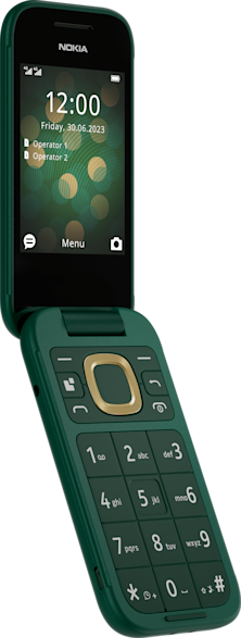 Nokia 2660 Flip phone with big buttons and big screen