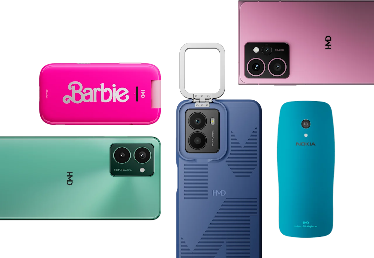 We're HMD, makers of Android™ smartphones and feature phones.