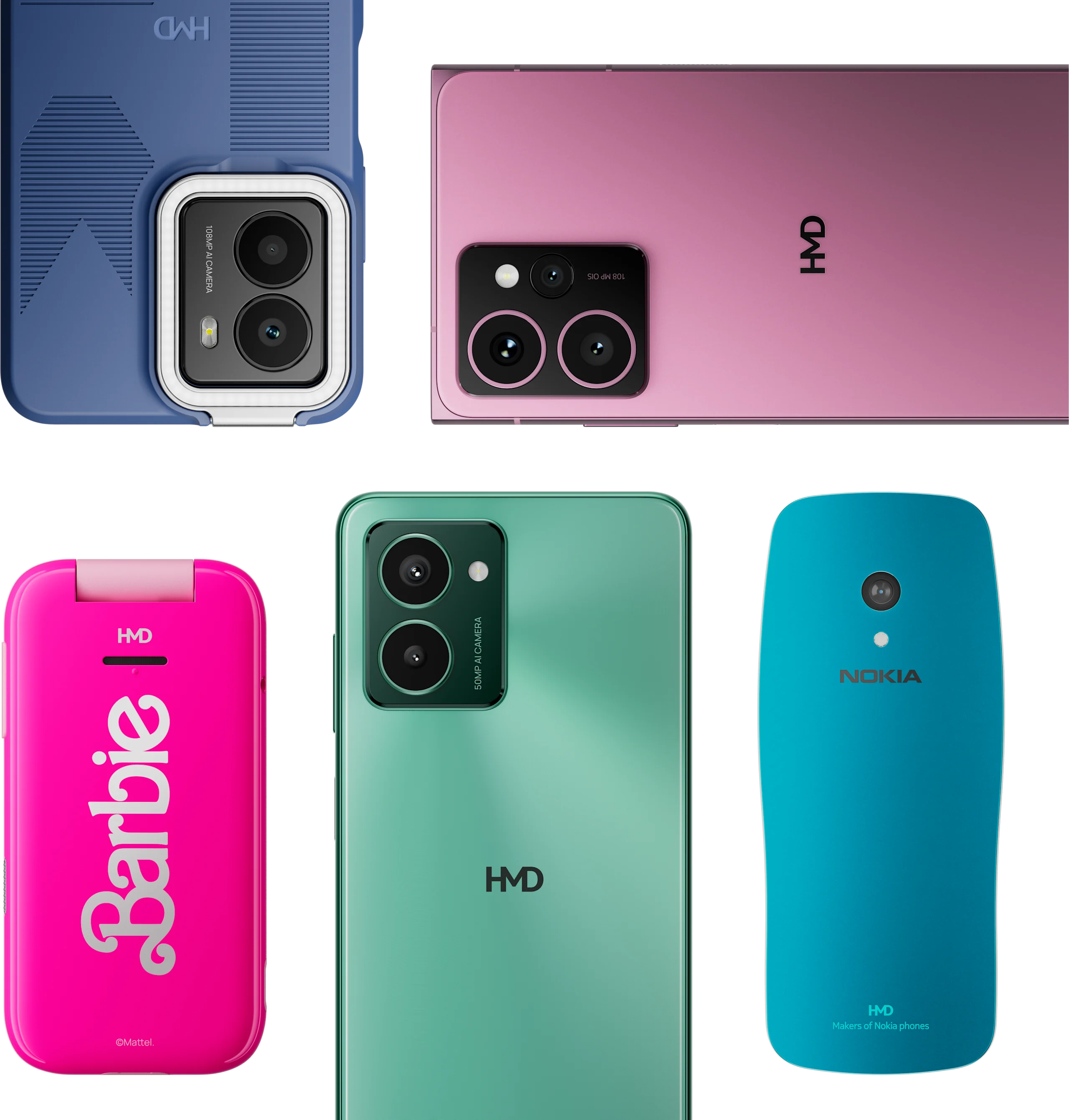 We're HMD, makers of Android™ smartphones and feature phones.