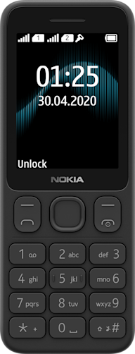 Nokia 125 mobile phone with wireless FM radio