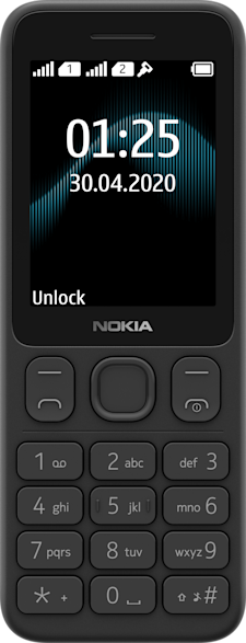 Nokia 125 mobile phone with wireless FM radio
