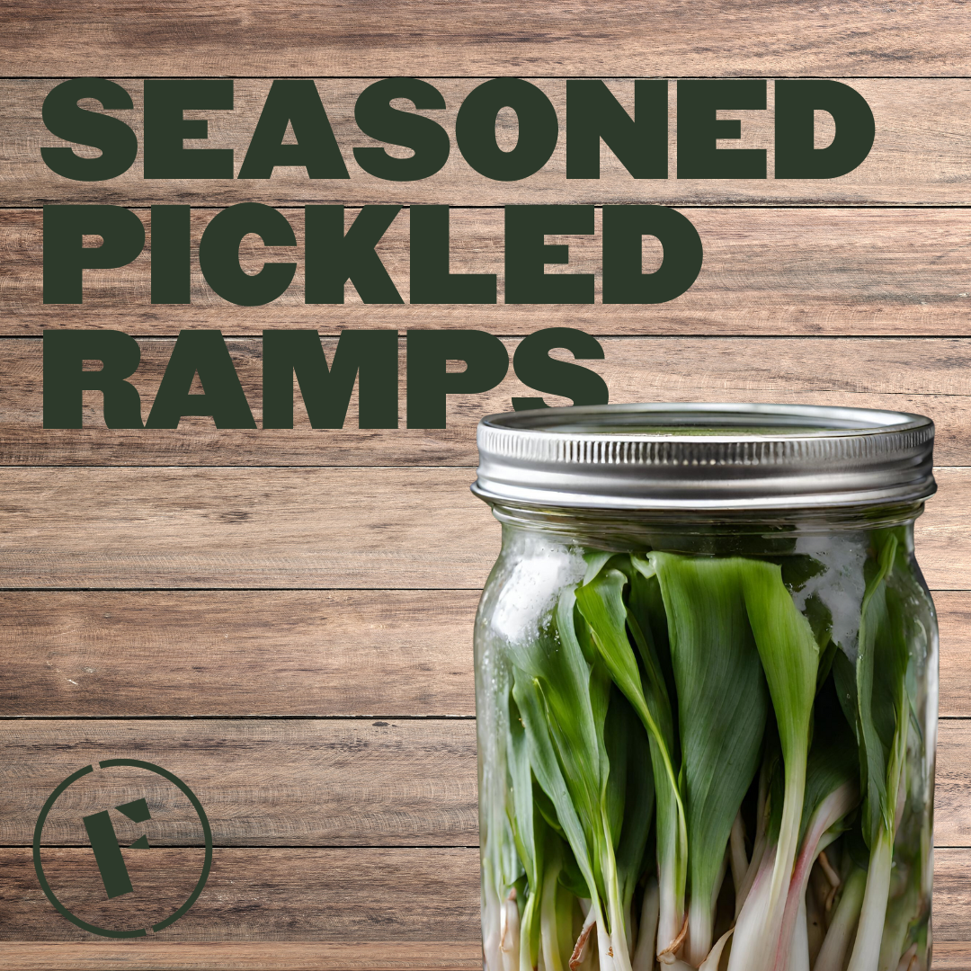 Seasoned Pickled Ramps - Foraged