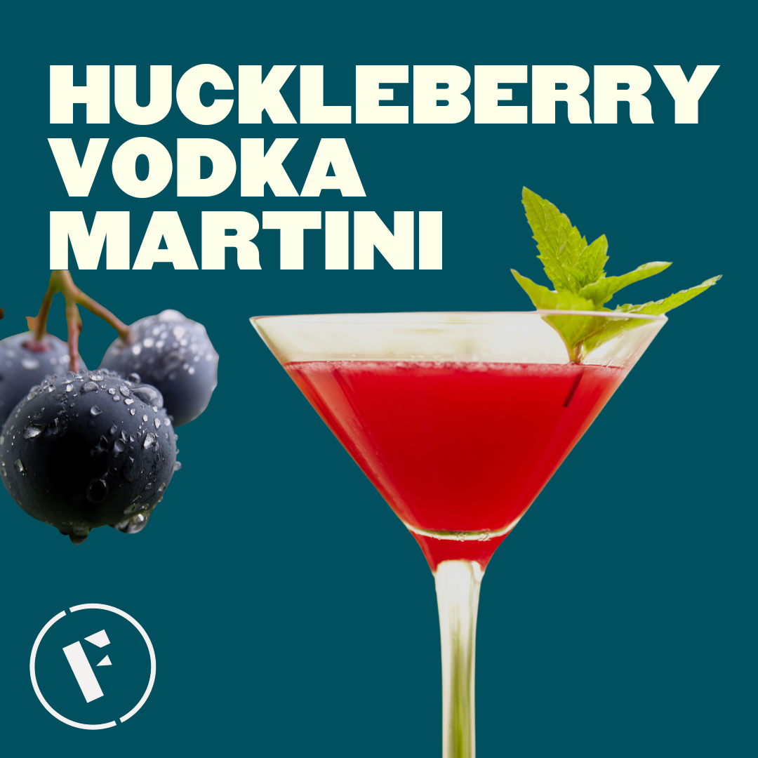 Huckleberry Vodka Martini Recipe - Foraged