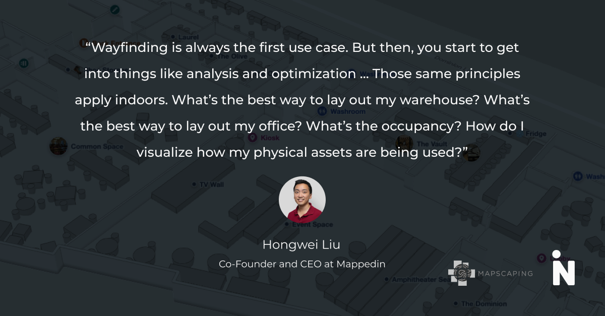 The MapScaping Podcast: Finding Stuff Indoors with Hongwei Liu | Mappedin