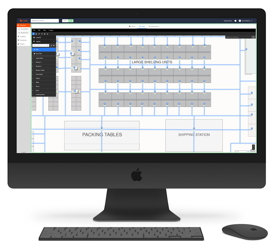 Warehouse Indoor Mapping and Tracking | Mappedin