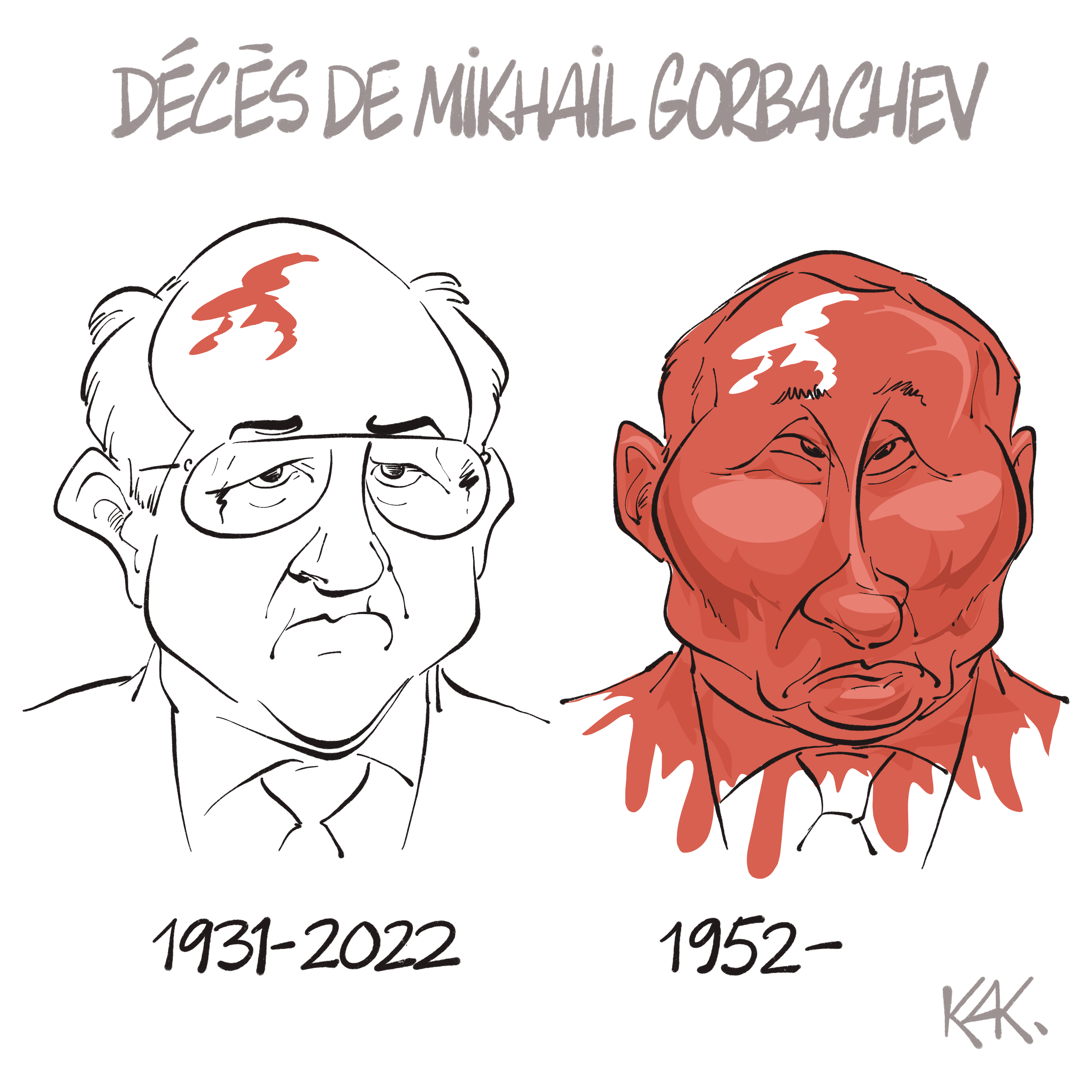 Décès de Mikhail Gorbachev : L’actu vue par Kak pour Franc-Tireur