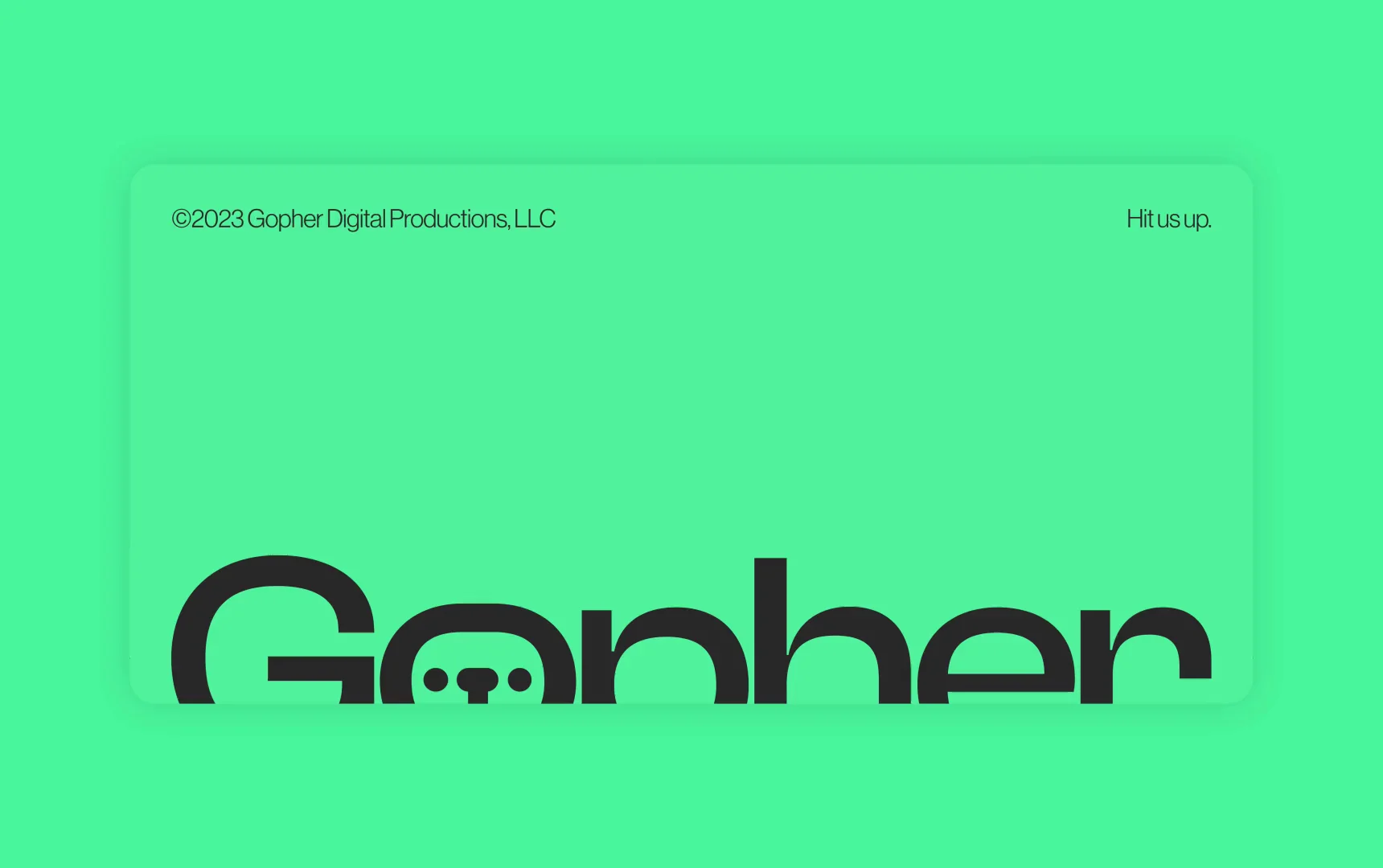 Haus | Gopher Productions