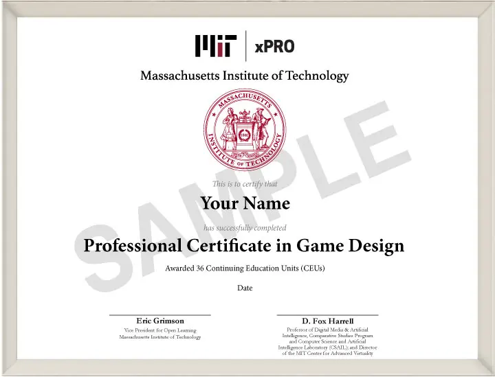 Professional Certificate in Game Design with MIT xPRO | Online ...
