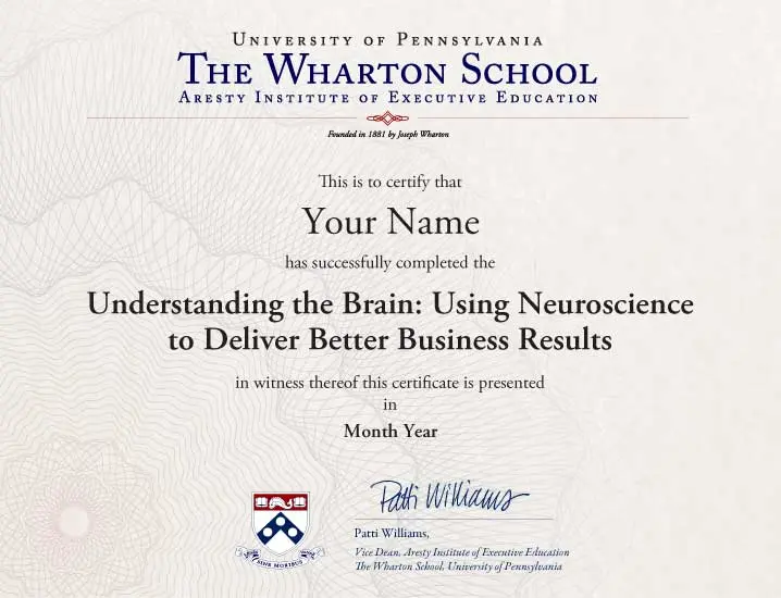 Neuroscience In Business Online Course At Wharton