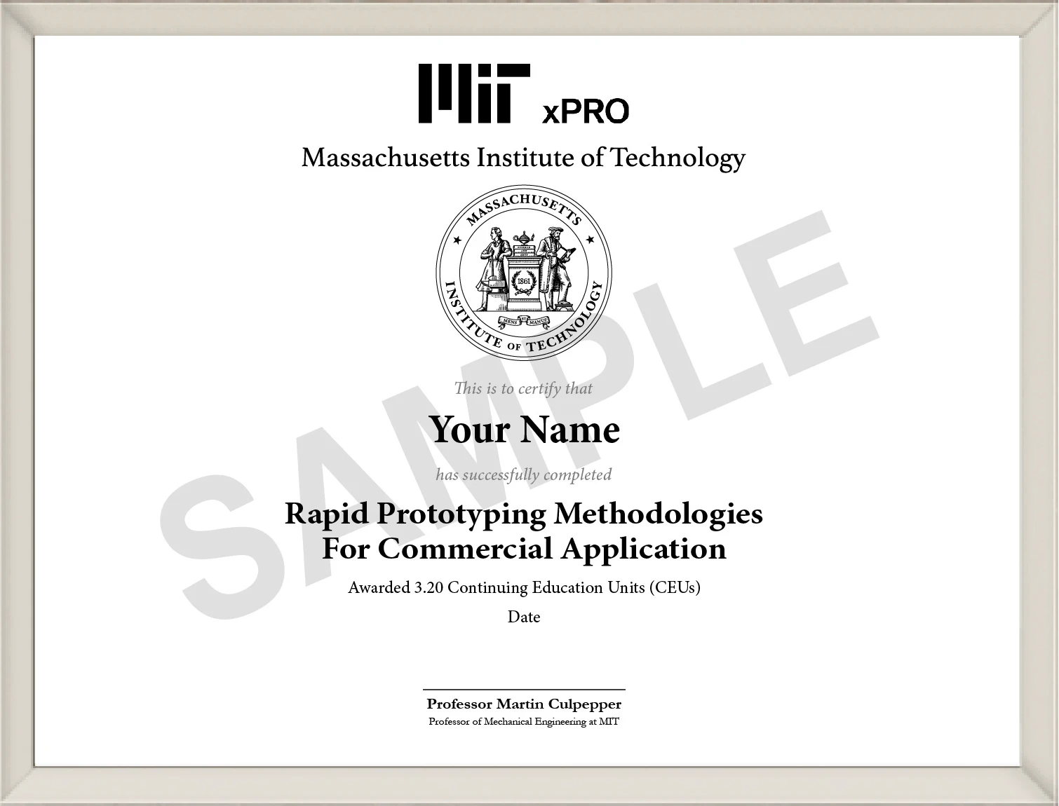 Rapid Prototyping For Product Design Mit Xpro Online Course