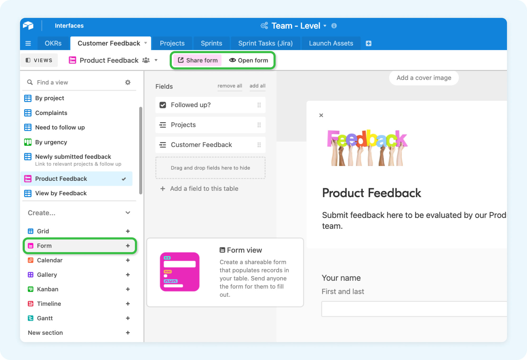 Getting Started with Collecting Product Feedback in Airtable | Airtable Guides