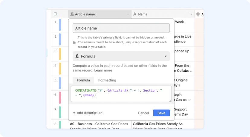 Level Up your Workflow with Advanced Airtable Formulas | Airtable Guides