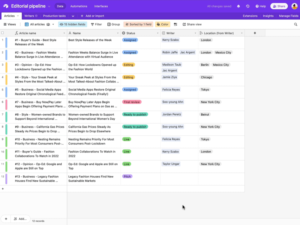 When (and How) to Use Airtable Computed Fields | Airtable Guides