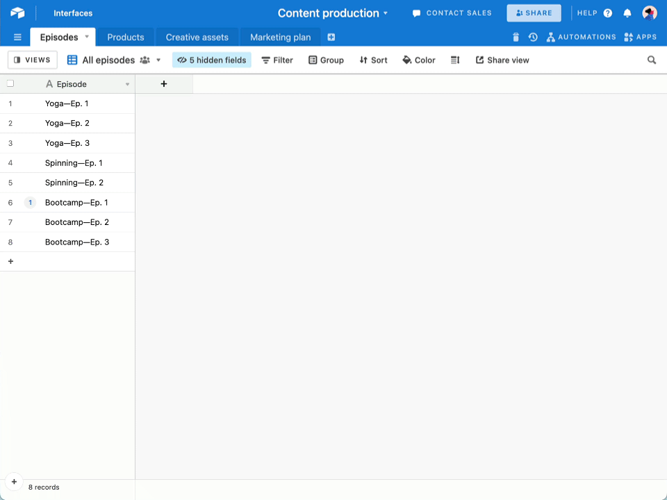 Organize Data in Fields in Airtable | Airtable Guides