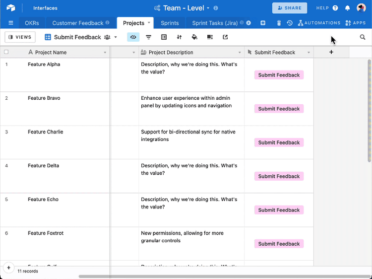 Get Started Prioritizing and Creating a Roadmap in Airtable | Airtable Guides