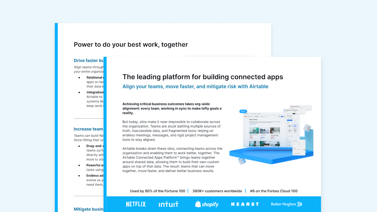 Connected Apps Platform Airtable