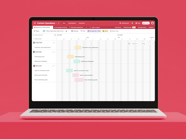 Create Gantt Charts and Timelines in Airtable | Airtable