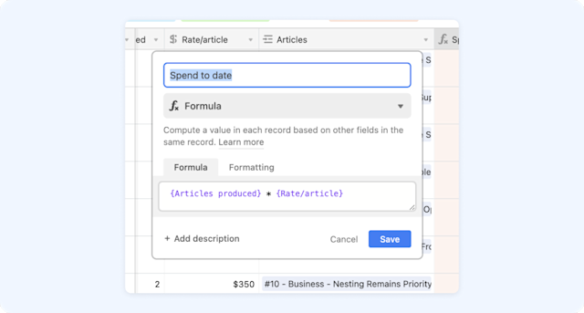 How to Write your First Airtable Formula | Airtable Guides