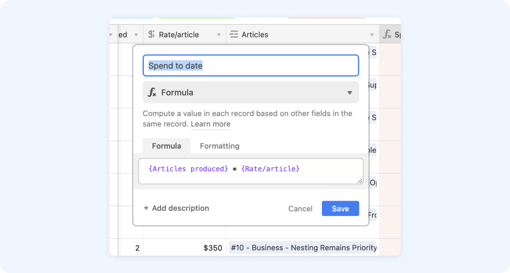 How to Write your First Airtable Formula | Airtable Guides
