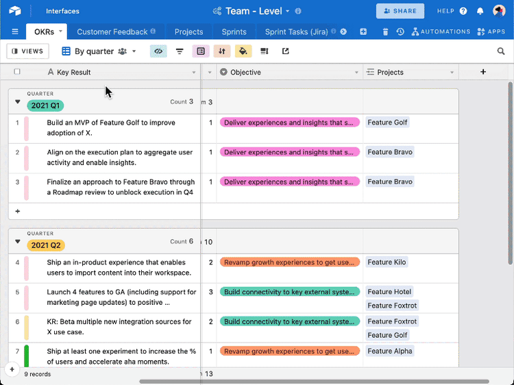 Getting Started With Product Objective Planning in Airtable | Airtable Guides