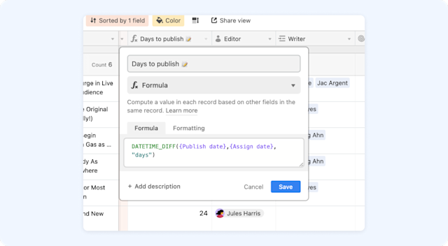 Level Up your Workflow with Advanced Airtable Formulas | Airtable Guides