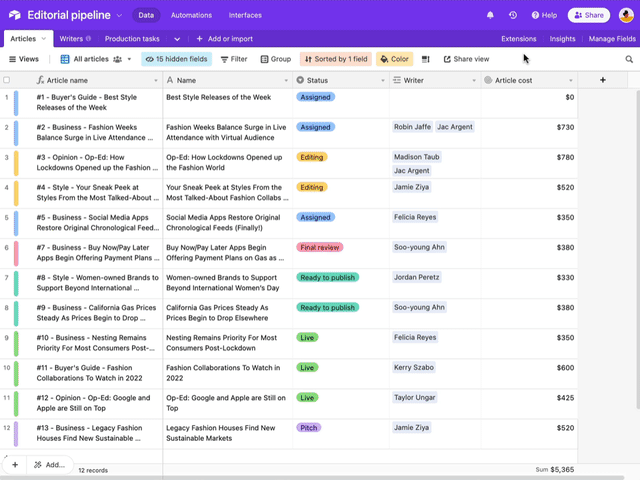 When (and How) to Use Airtable Computed Fields | Airtable Guides