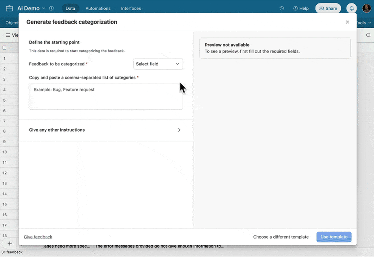 How to use Airtable AI field | Airtable Guides