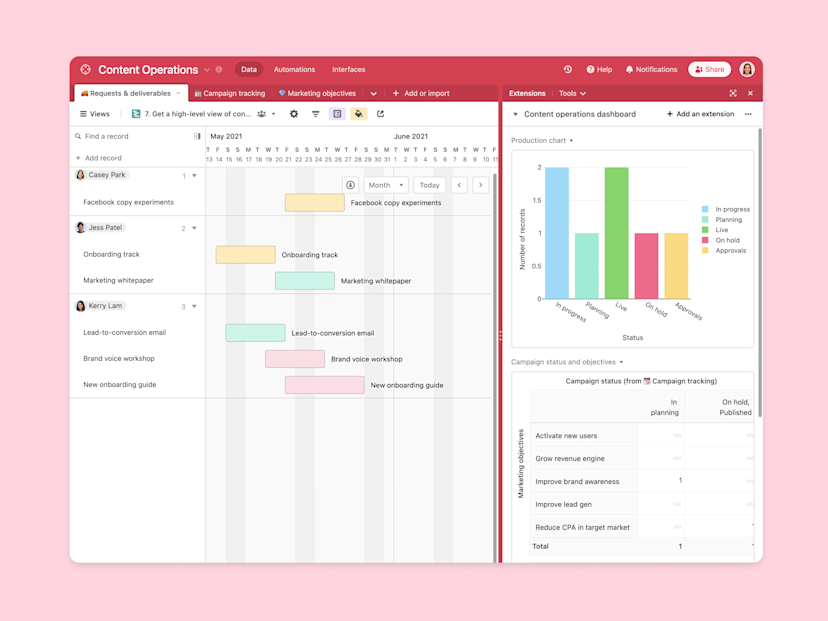 Create Gantt Charts and Timelines in Airtable | Airtable