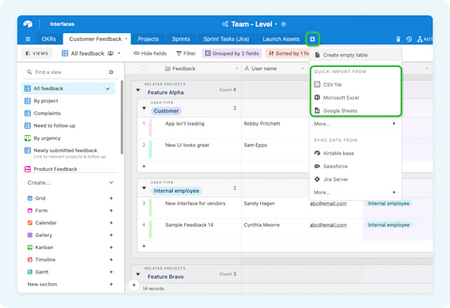 Getting Started with Collecting Product Feedback in Airtable | Airtable Guides