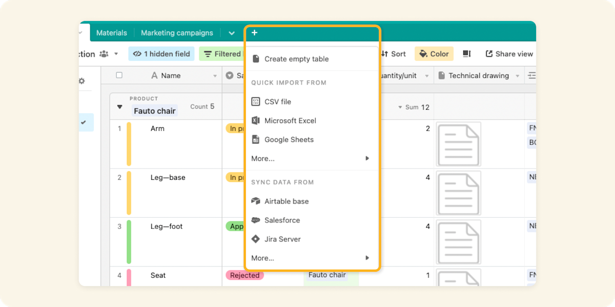 Create Your First Table in Airtable | Airtable Guides