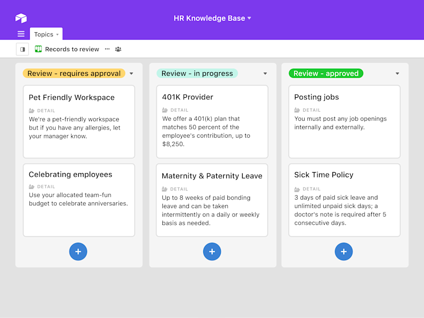 HR Solutions & Employee Management Software | Airtable