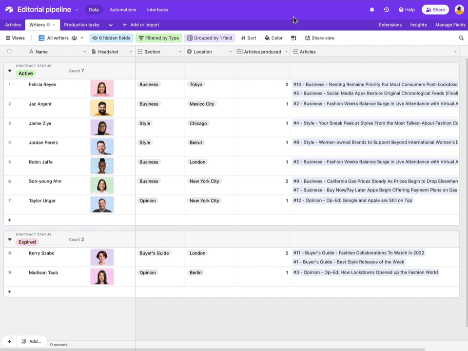 When (and How) to Use Airtable Computed Fields | Airtable Guides