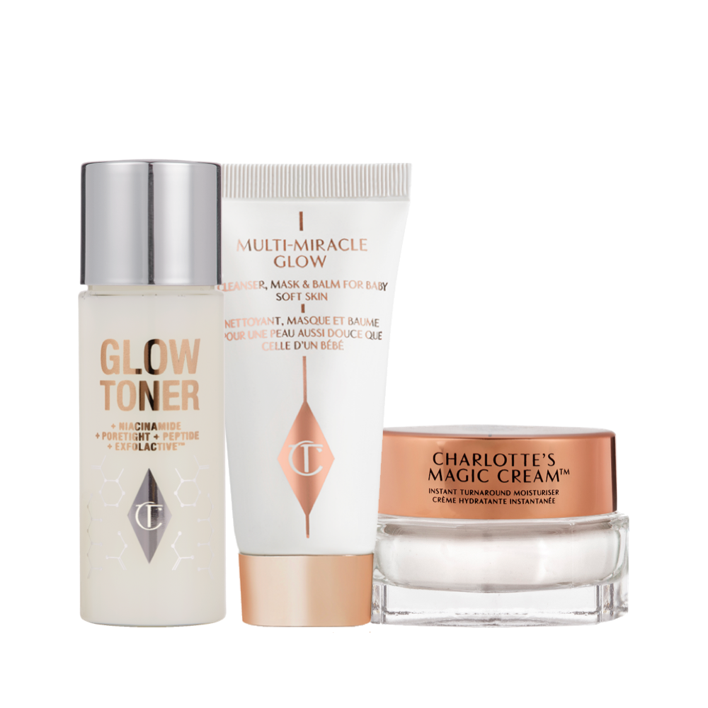 Cleanse, Tone & Hydrate Mini Trio: Travel Skincare Kit | Charlotte Tilbury
