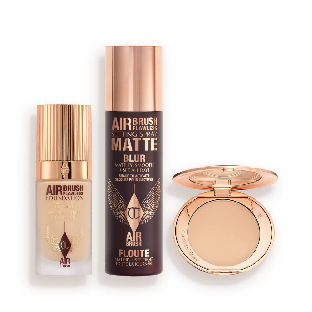 Airbrush Flawless Perfect, Blur & Set Kit: Matte Foundation, Setting ...