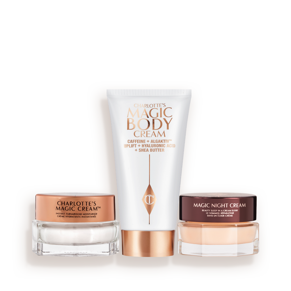 Save 5%: Travel Size Day, Night & Body Cream | Charlotte Tilbury