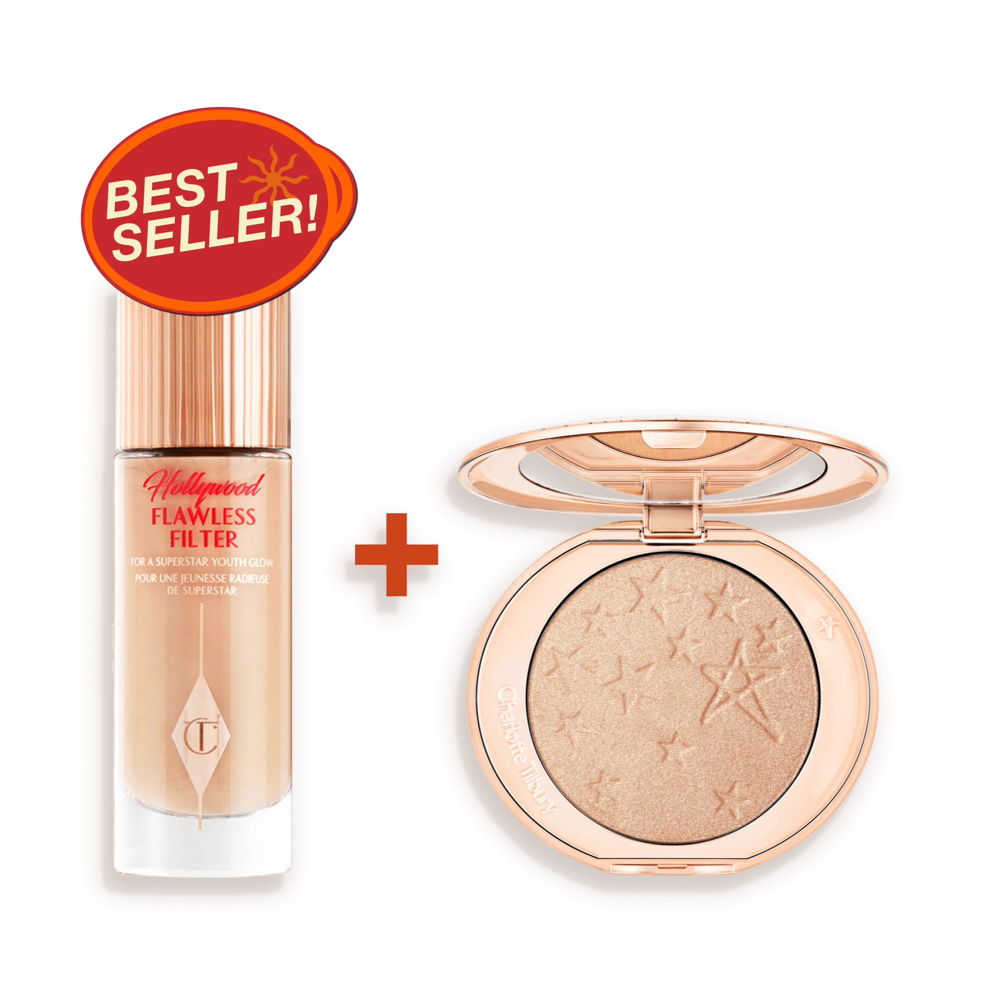 Hollywood Flawless Filter & Glow Glide Highlighter Duo: 50% Off ...