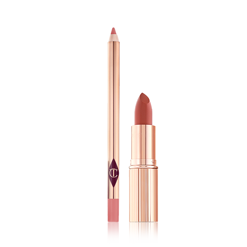 Stoned Rose - Luscious Lip Slick - Coral-pink Lipstick & Liner ...