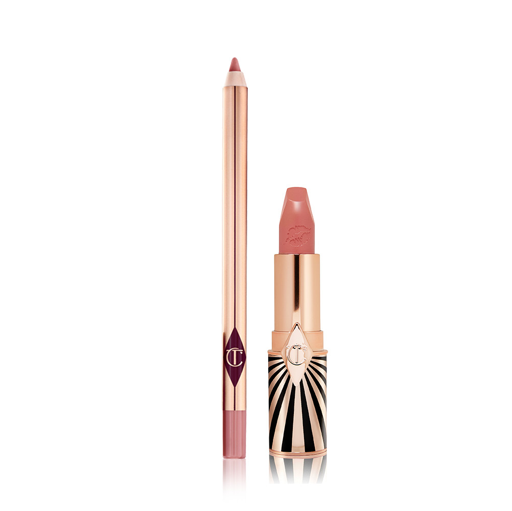 In Love With Olivia Luscious Lip Slick Pink Lipstick And Liner Charlotte Tilbury