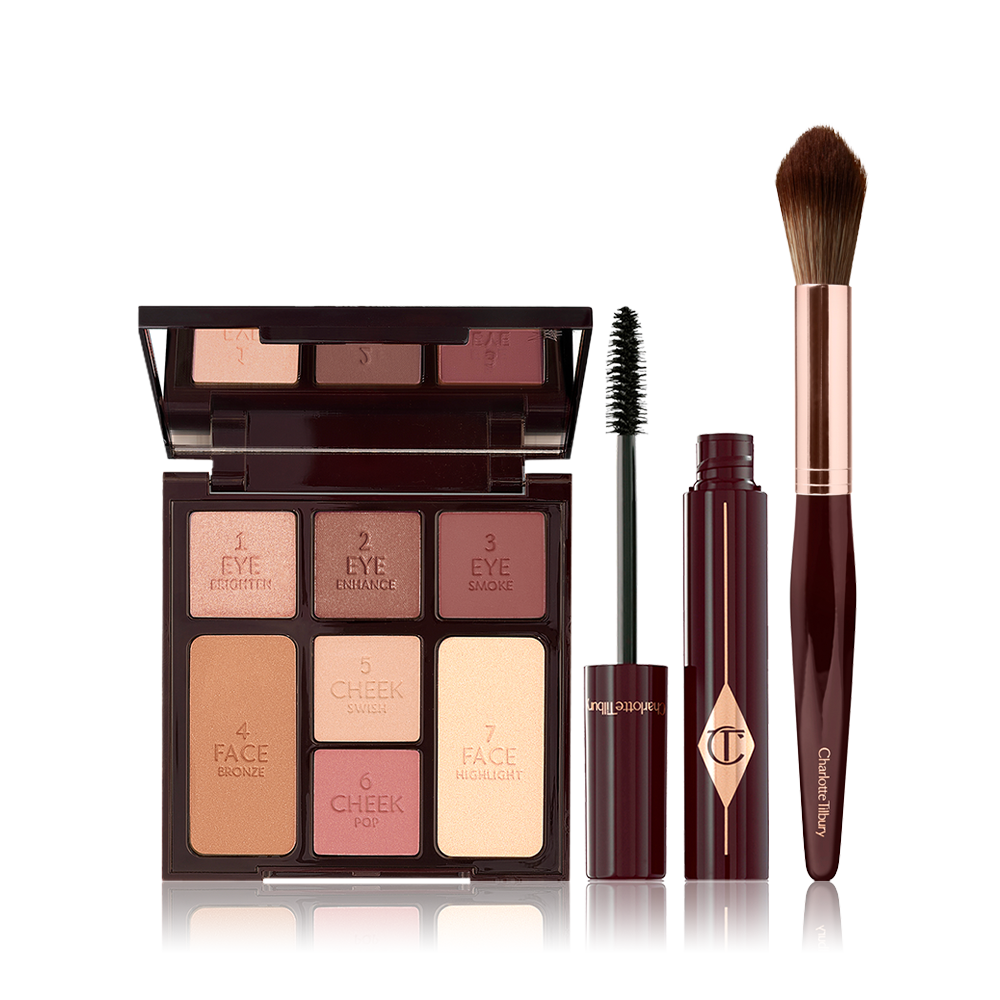 Gorgeous, Glowing Makeup Kit – Palette, Mascara & Makeup Brush ...